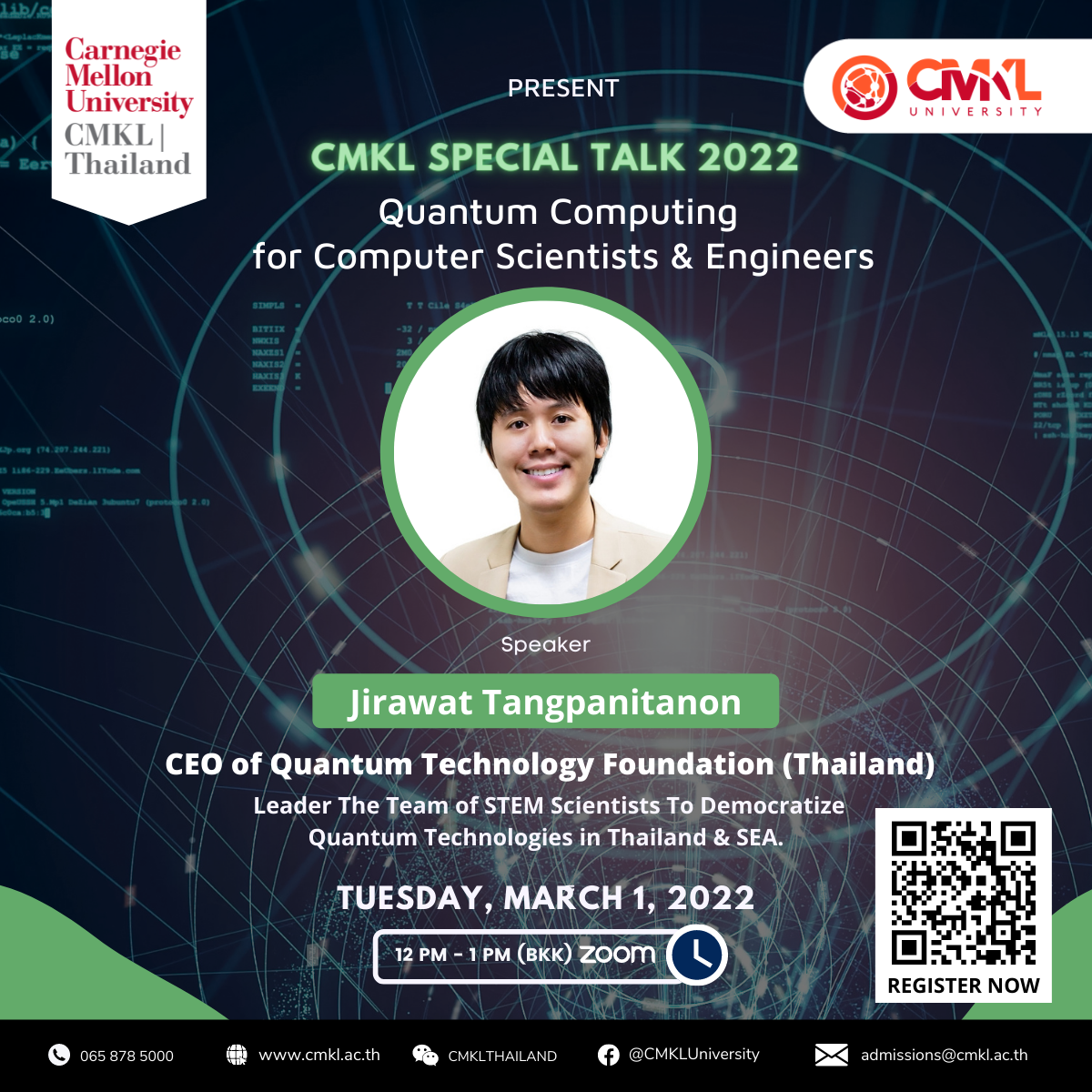 CMKL Special Talk 2022 Episode 4 : Quantum Computing for Computer Scientists & Engineers ...